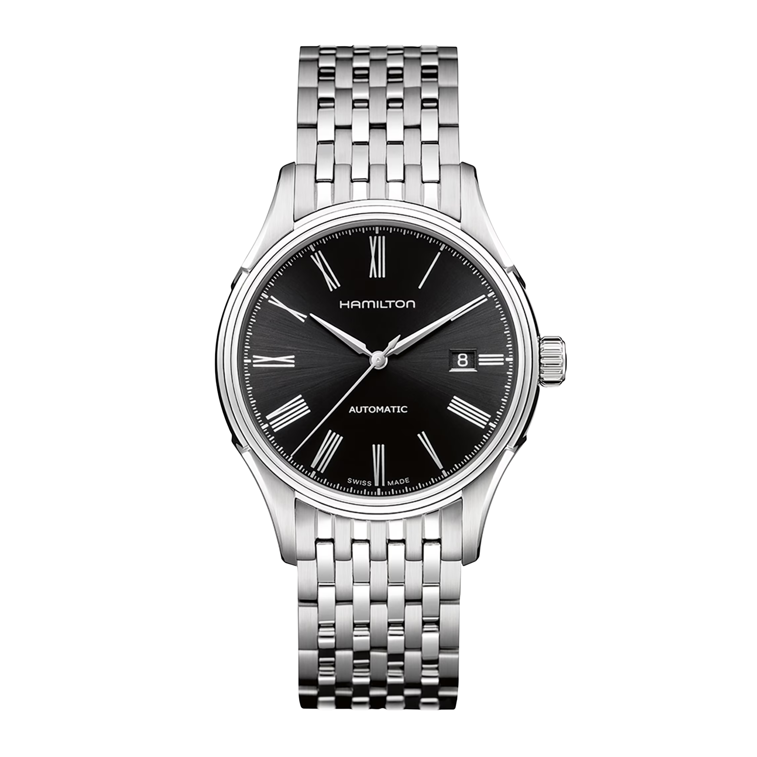 Hamilton American Classic Valiant Auto 40 mm Black Stainless Steel ...