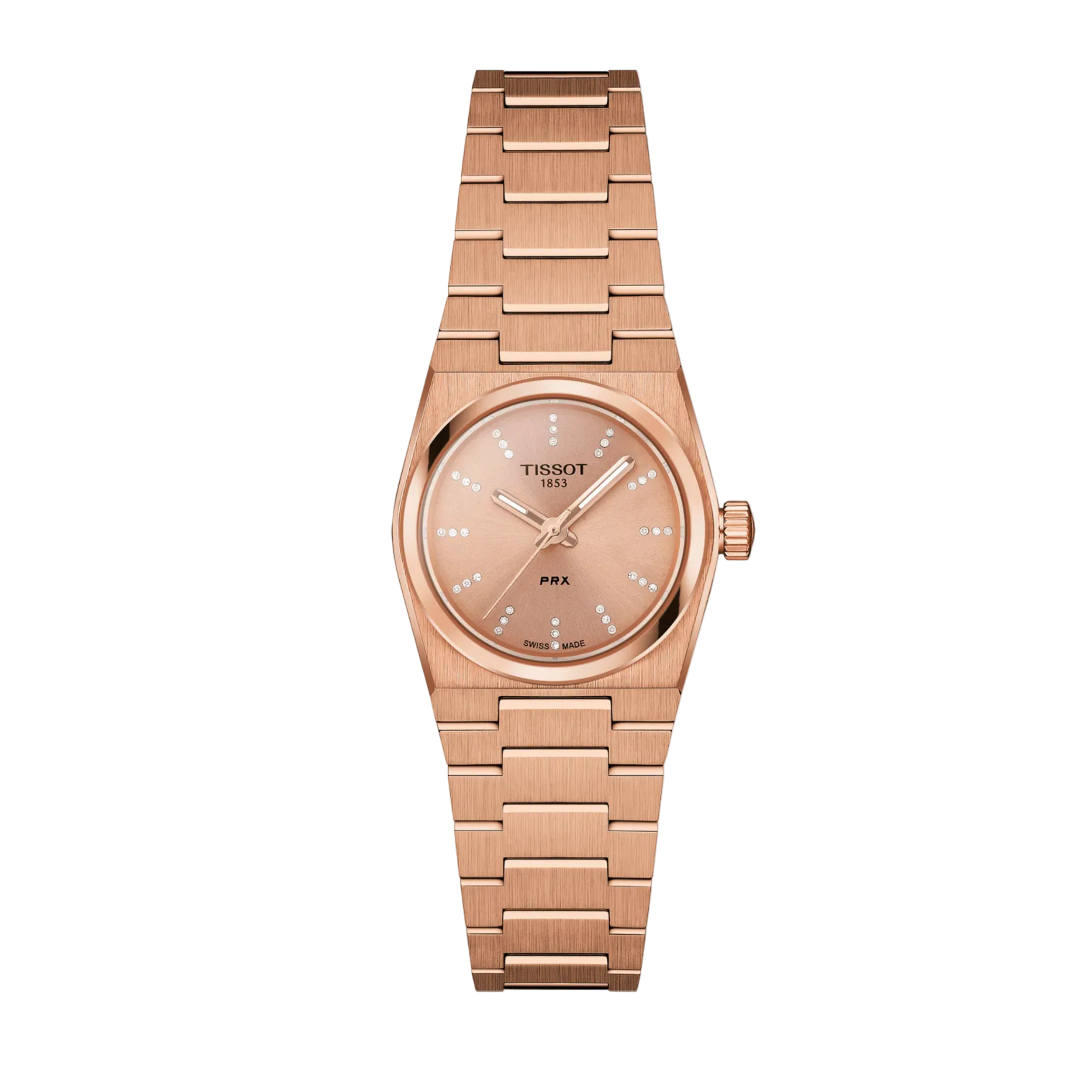 Tissot Quartz PRX Rose-Gold PVD Bracelet Sapphire Crystal 25mm – Marc ...